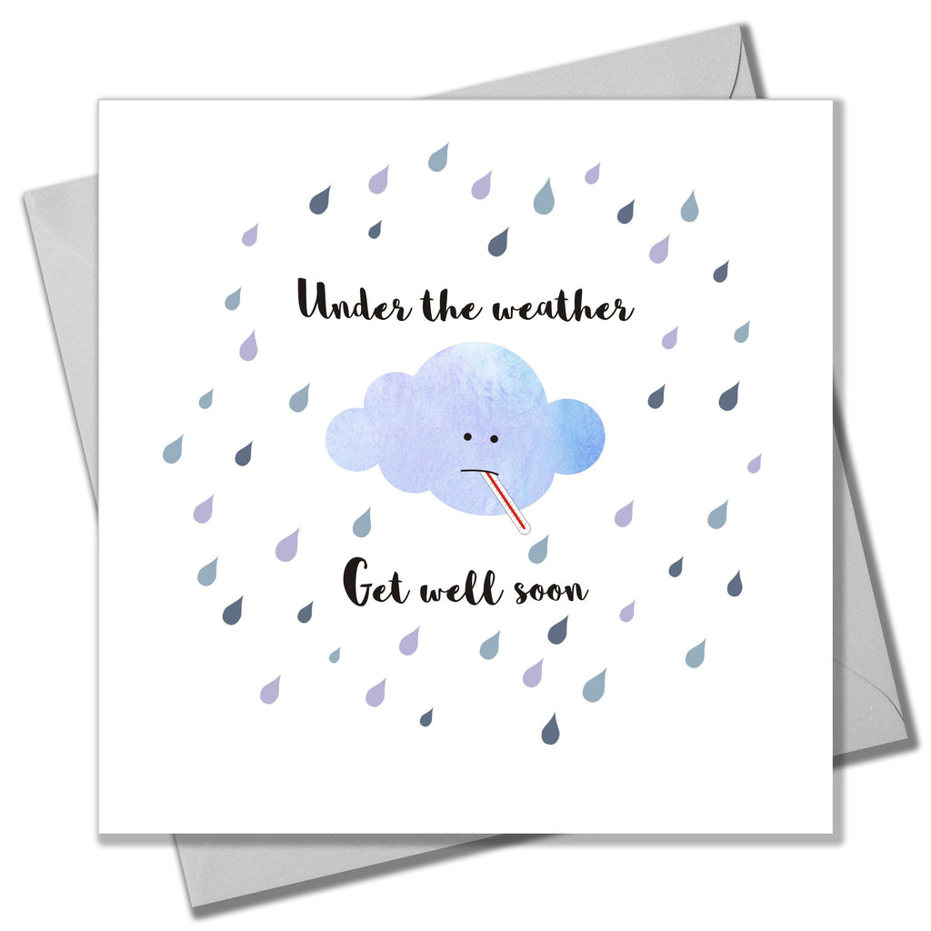 Get Well Card, Poorly Cloud, Under the Weather, Get Well Soon – Claire ...